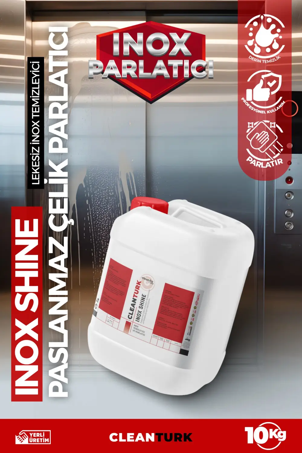 INOX SHiNE Paslanmaz Çelik Temizleyici ve Parlatıcı