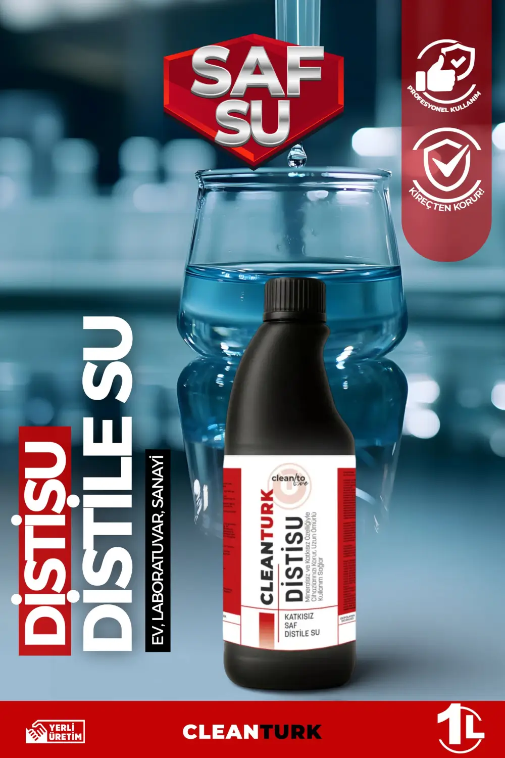 DistiSu Distile Su 1L 5L 10L 20L - %99,9 Saflık