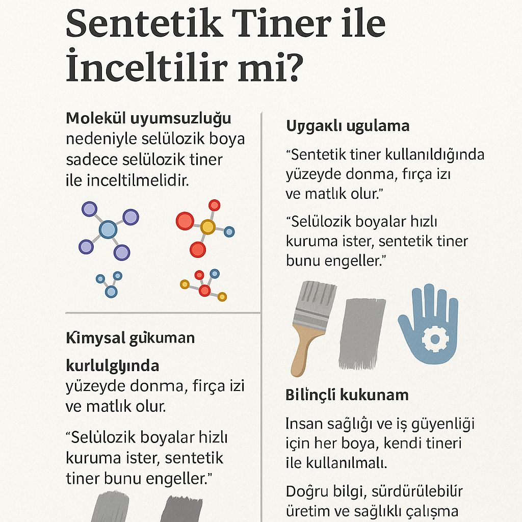 Selülozik Boya Sentetik Tiner İle İnceltilir Mi Cleanturk ile Güvenli ...