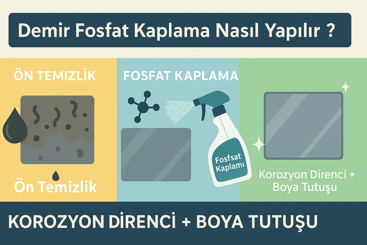 Demir Fosfat Kaplama Nedir? Metal Temizleme Neden Nasıl Yapılır?